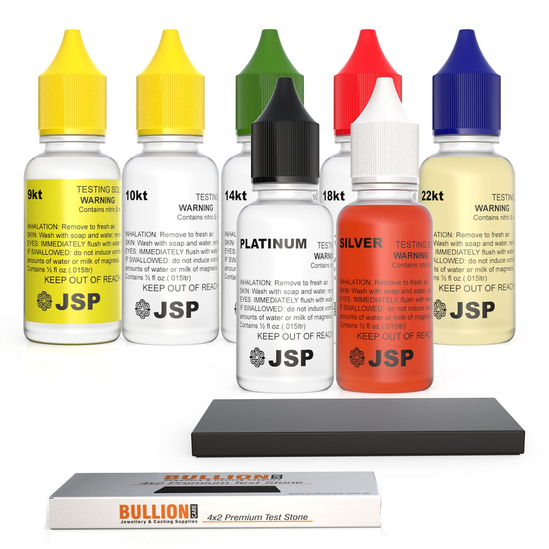 Gold Silver Platinum Testing Kit with Slate Stone – BullionCare